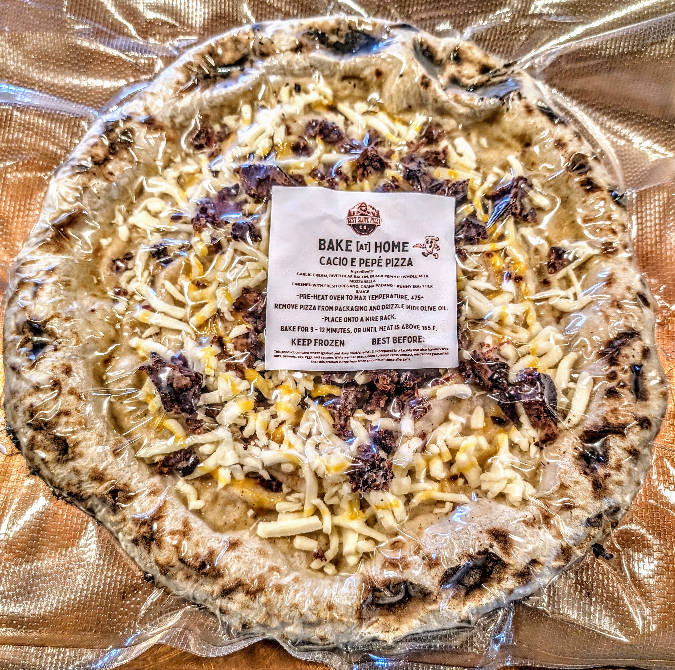 TAKE AND BAKE FROZEN WHAT'S GOLDEN | CACIO E PEPE | BEST SLOPE PIZZA